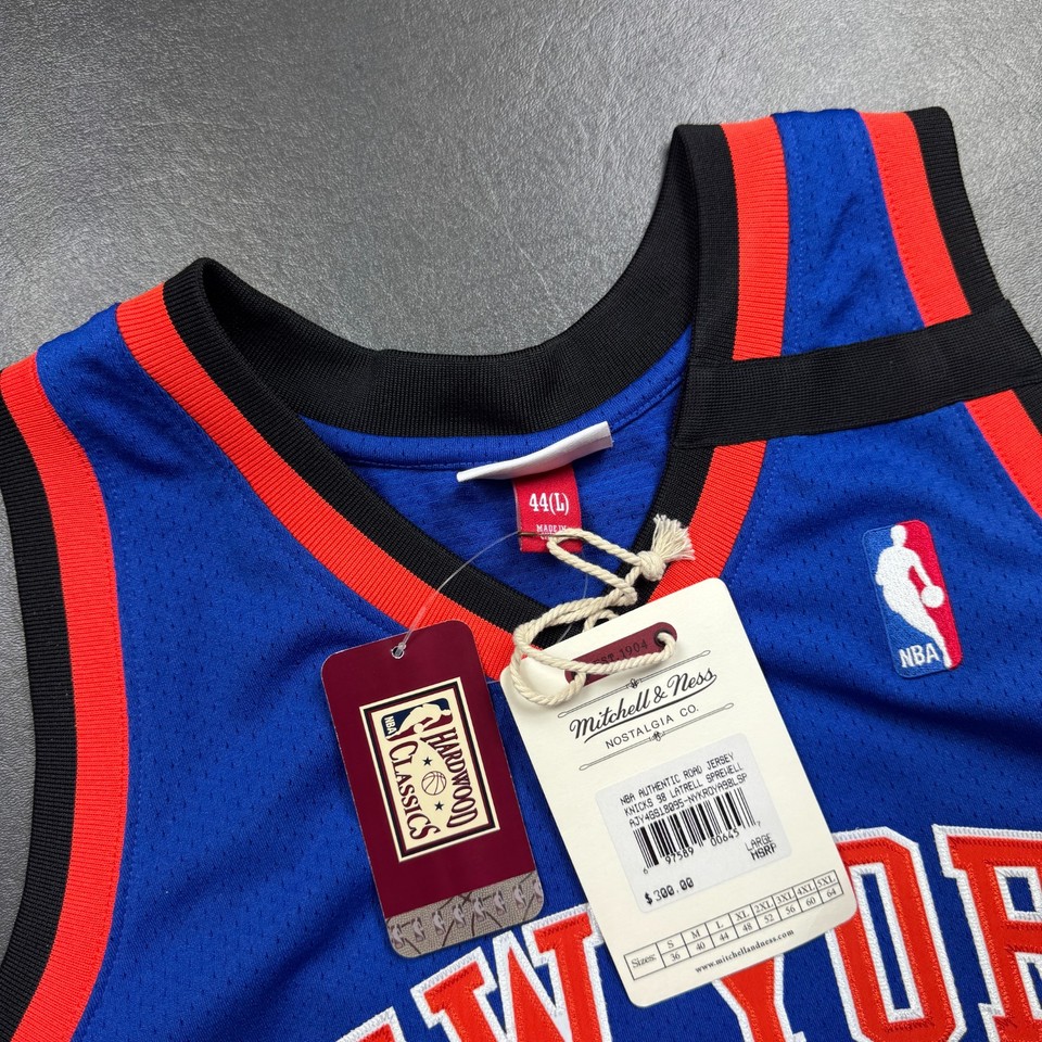 100% Authentic Latrell Sprewell Mitchell Ness 98 99 New York Knicks ...