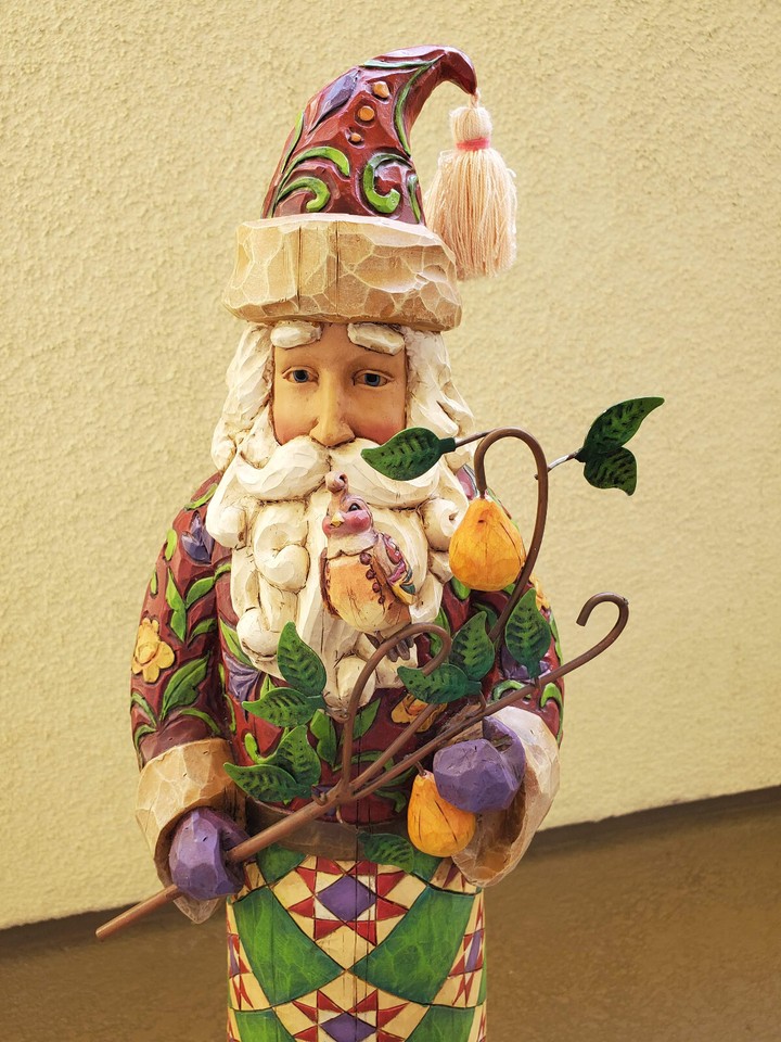Jim Shore On The First Day of Christmas Huge 30" Santa Retired Statue ...