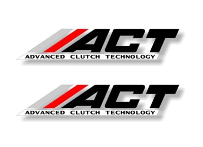 2 ACT Advanced Clutch Tech Racing Vinyl Graphics Decals Car Stickers ...