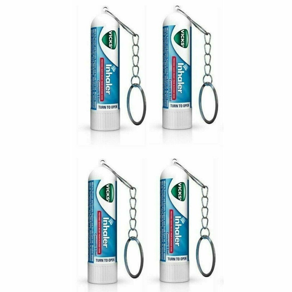 6 Pcs Inhaler Key Chain Nasal Cold Allergy Blocked Nose Winter Aid 0 ...