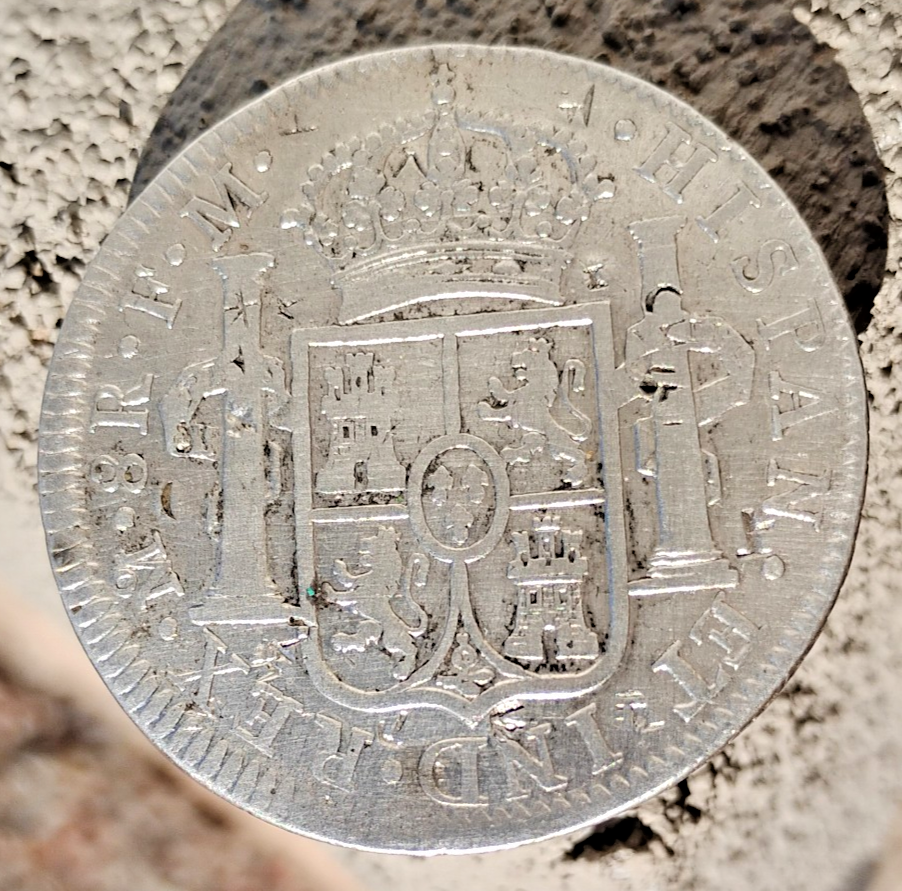 1793 Spanish Silver Reales "Pieces of 8" Colonial Pirate Treasure ...