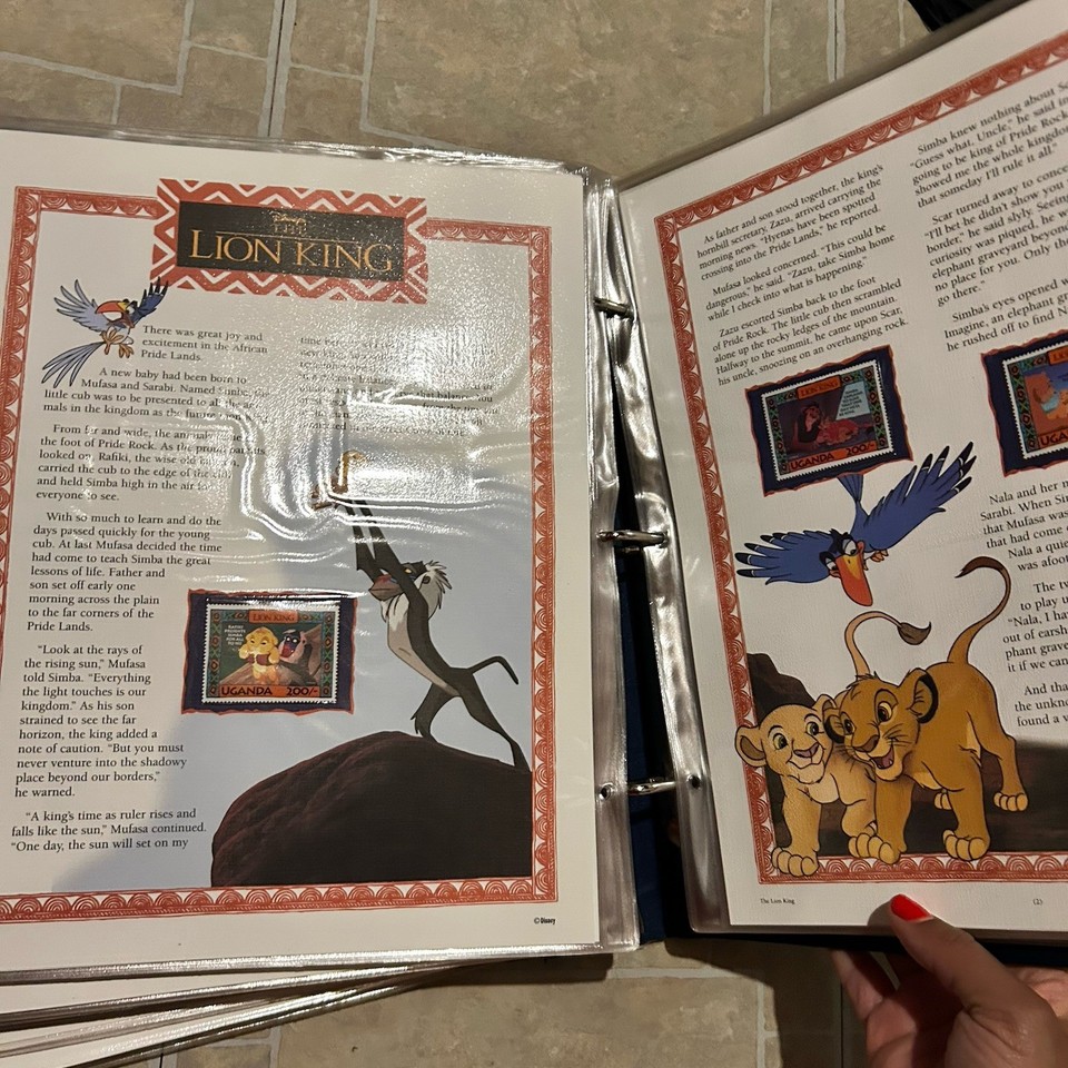 2 pcs Classic Disney Movies Collector Panels Postal Commemorative ...