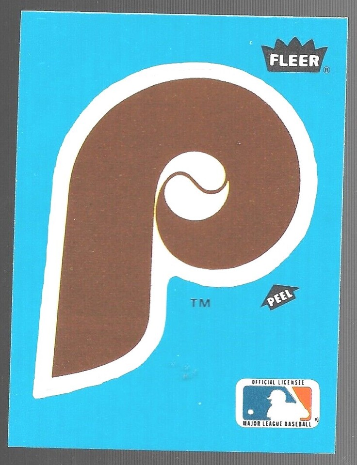 1985 Fleer Stickers Philadelphia Phillies Insert Logo Contest | eBay