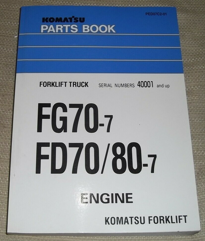 Komatsu Parts Book 20Y 30 00323 Komatsu Idler Assembly