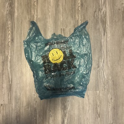 Vintage Walmart Blue Plastic Bag Roll Back Smiley Face 2001 | eBay