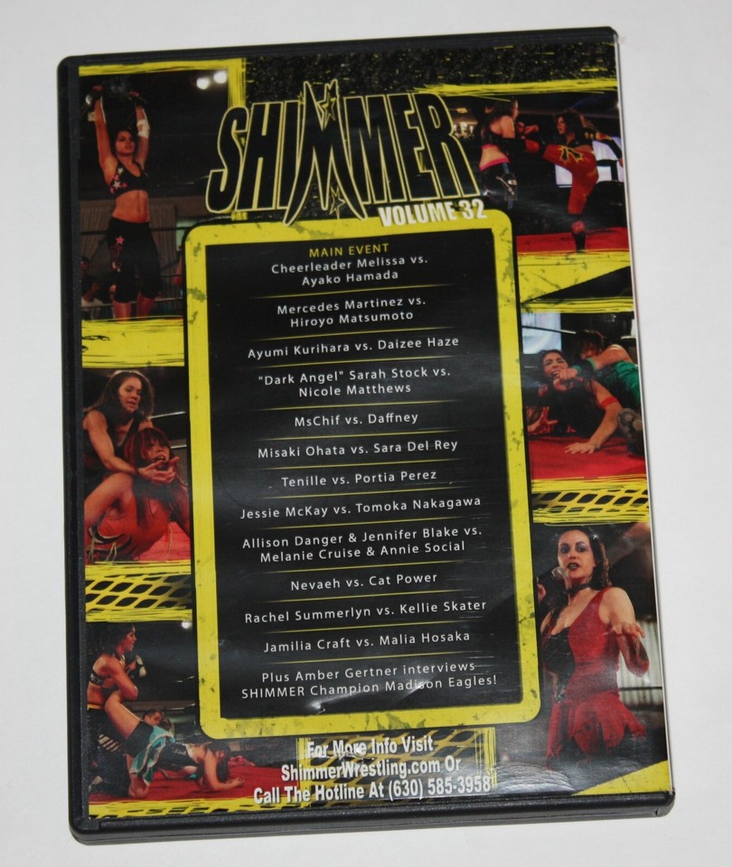 Official Shimmer Women Athletes Volume 32, Female Wrestling Event DVD ...
