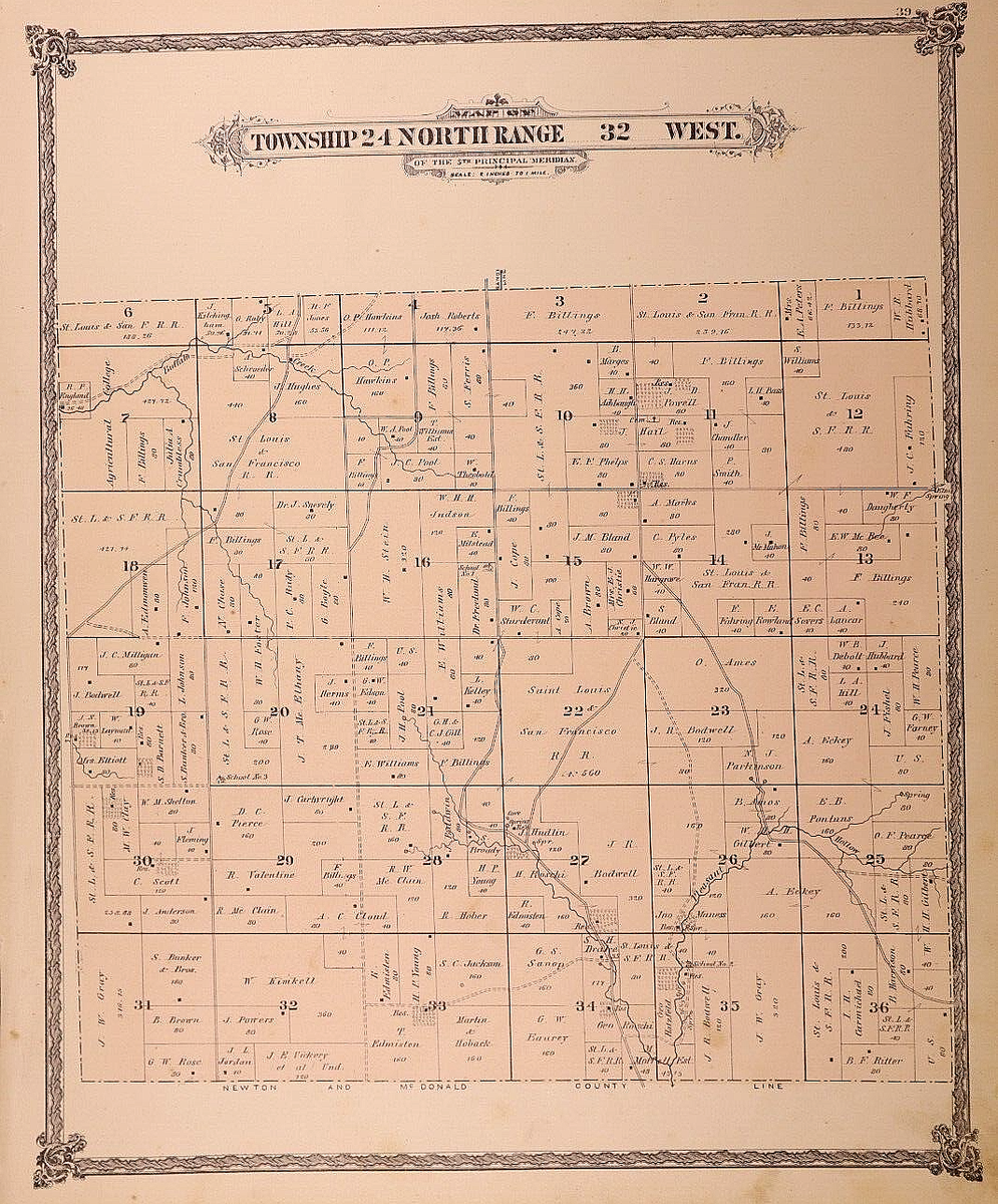Newton County Missouri Map