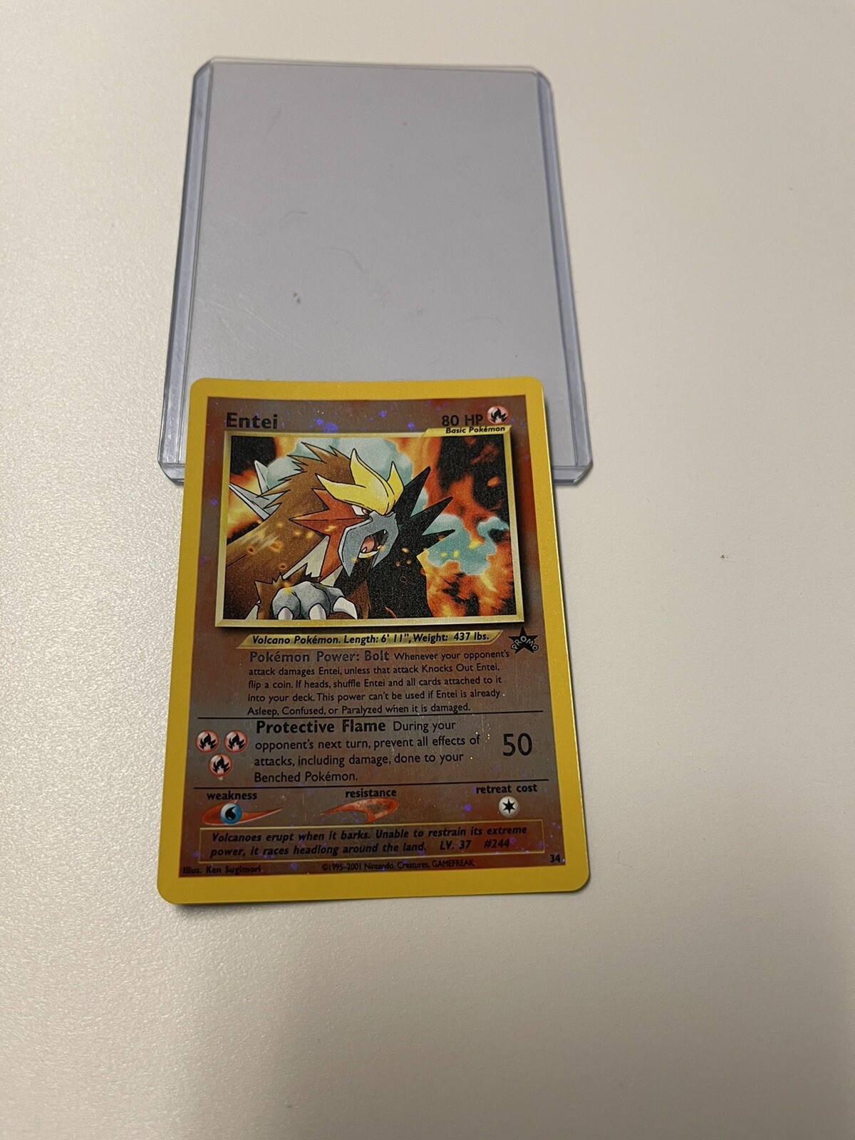 ENTEI - Black Star Promo Holo - #34 Great Condition! Pokemon Card PSA ...
