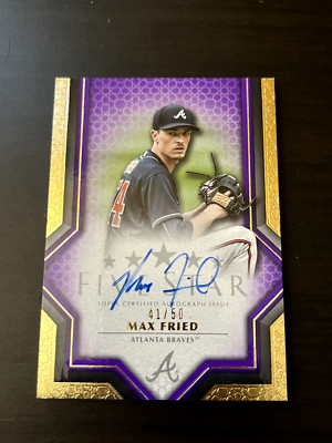 Max Fried 2023 Five Star Autograph Purple 41/50 #FSA-MFR Auto Signature ...