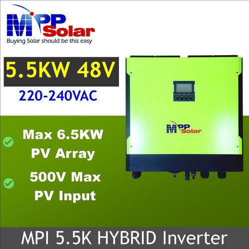 5500W MPP Solar Hybrid Inverter MPI 5.5K 48V Off-Grid 500V PV Input VDE ...