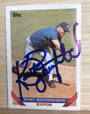 1993 Topps Kent Bottenfield Montreal Expos #695 Signed Baseball Card | eBay
