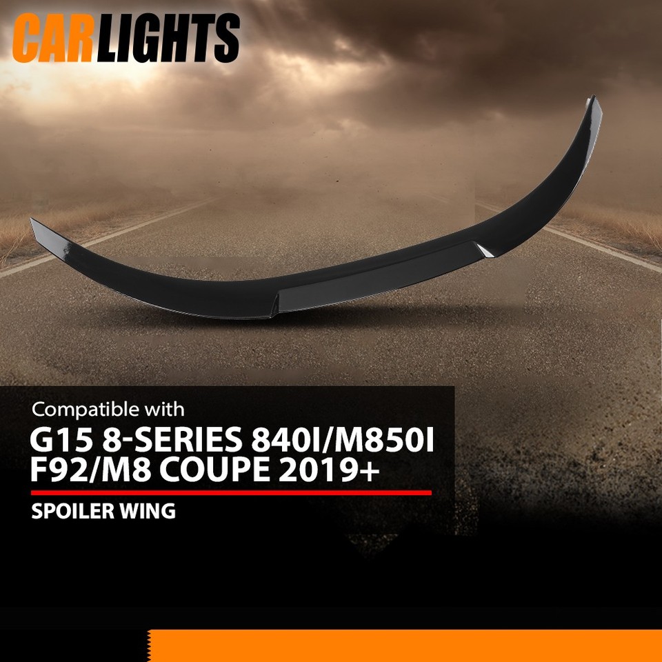 Fits 19+ BMW G15 8-Series 840i M850i F92 M8 Coupe Gloss Black Rear ...