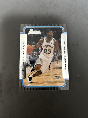2003-04 DEVIN BROWN Bowman Rookie RC #124 San Antonio Spurs | eBay