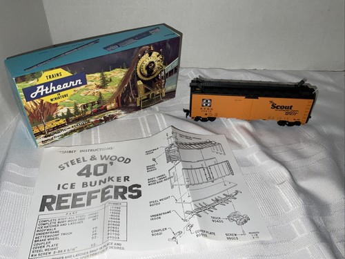 Athearn HO Scale Santa Fe 40' ATSF Scout Steel Reefer Car SFRD 35870 | eBay