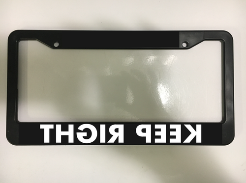 KEEP RIGHT Truck Semi Rig Highway Logistics Transport Car License Plate ...