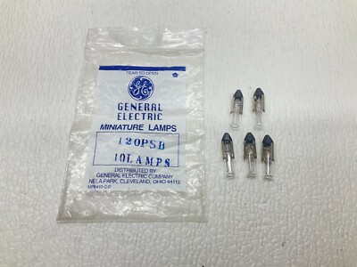 GE General Electric 120PSB Miniature Lamp Lot of 5 New (TBI) | eBay