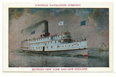 c1920 PC: Colonial Navigation Co. - Steamship “Lexington” at Sea New ...