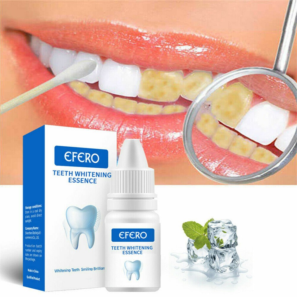 NEW INSTANT TOOTH WHITENING KIT WHITE TEETH CLEAN GEL UV BLEACH DENTAL ...