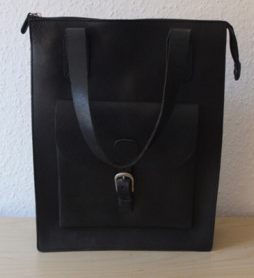 * PIECES coole Echt Leder Hart Postmann Dokumententasche Handtasche TOP ...