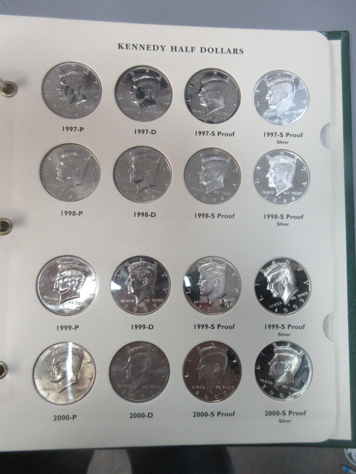 Kennedy Half Dollars Set Complete 1988-2020 Proofs & Silver Littleton ...