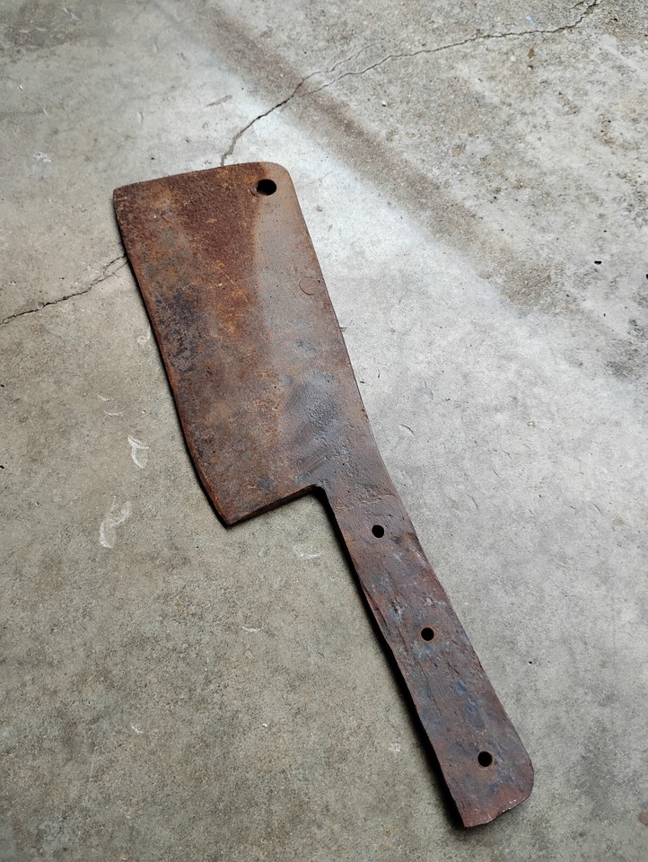 Vintage Meat Cleaver No Handle Heavy | eBay