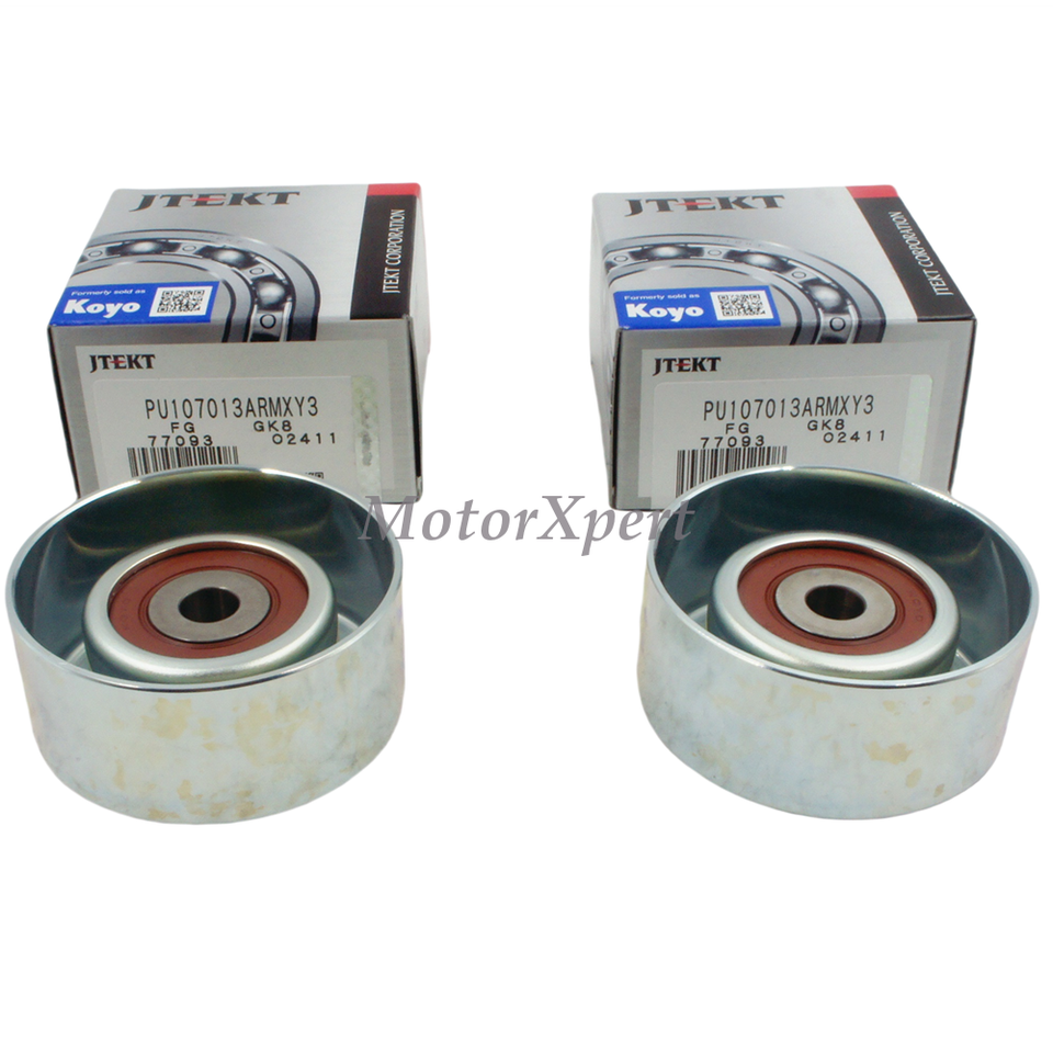 JTEKT 16604-31020 2 pcs OEM Idler Pulley for Toyota Tacoma 4Runner ...