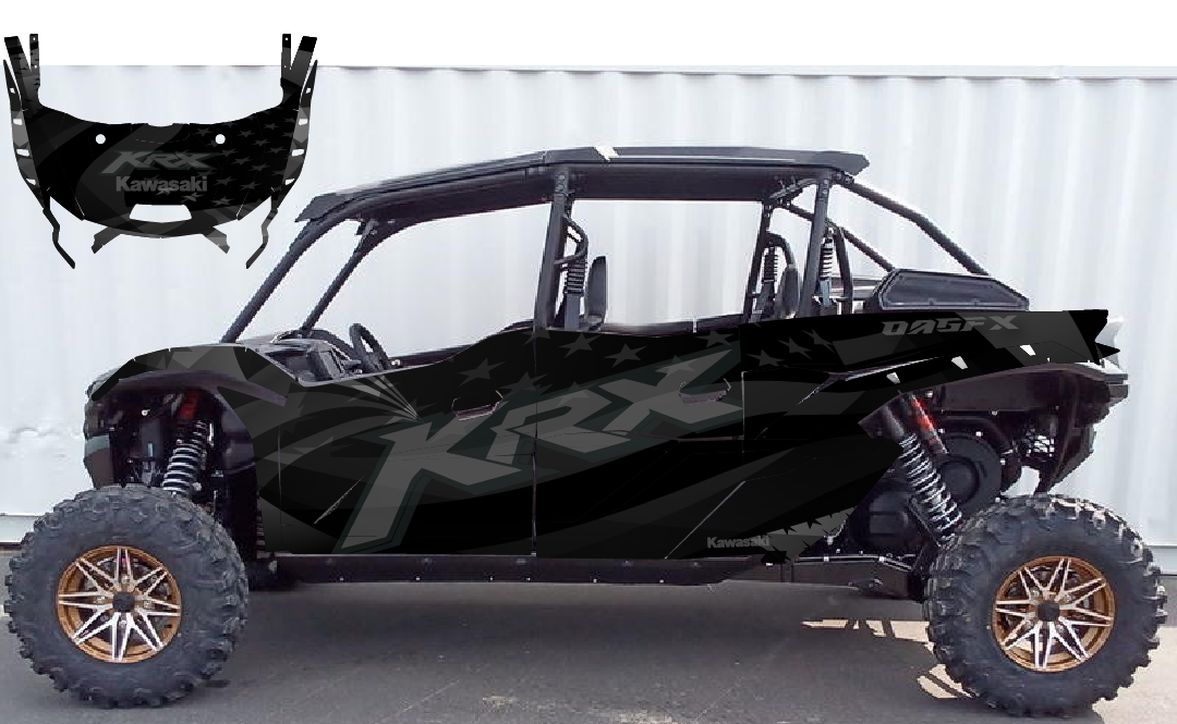 2020 - 2024 Kawasaki Teryx KRX 4 Door 1000 Graphic Kit-Pro Edition D69 ...