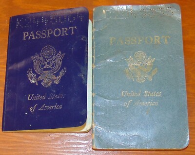 VERY OLD RARE *2 TWO Passports 1972 to 1984 World Travel Stamps African ...