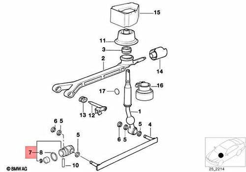 Genuine BMW E36 E38 E39 E46 E52 E53 E60 E60N Shift Rod Joint OEM ...
