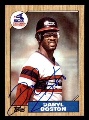 1987 Topps Baseball #482 Daryl Boston Signed Autograph (No COA) *e1 | eBay
