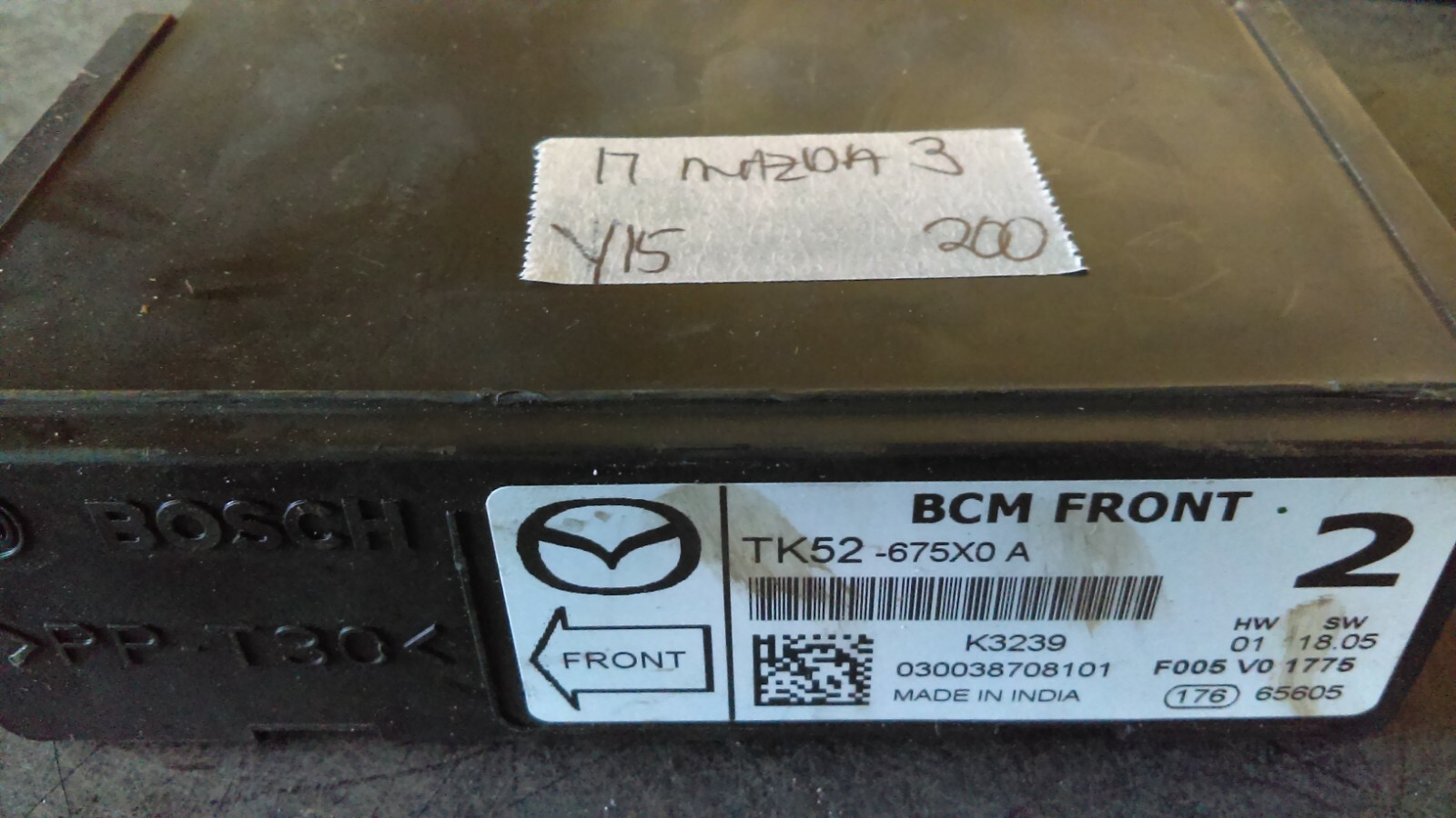 TK52-675X0 A Mazda 3 {Mazda3} 2017 bcm body control module | eBay