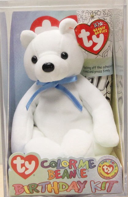 MWMT 2002 Ty Color Me Beanie Babies Official Club Bear 6 Markers Disp ...