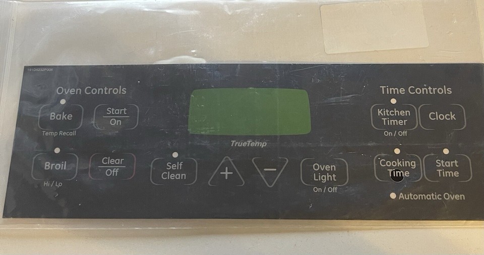 Faceplate Graphics Overlay for GE Range Oven Stove Replaces WB27T11005 ...