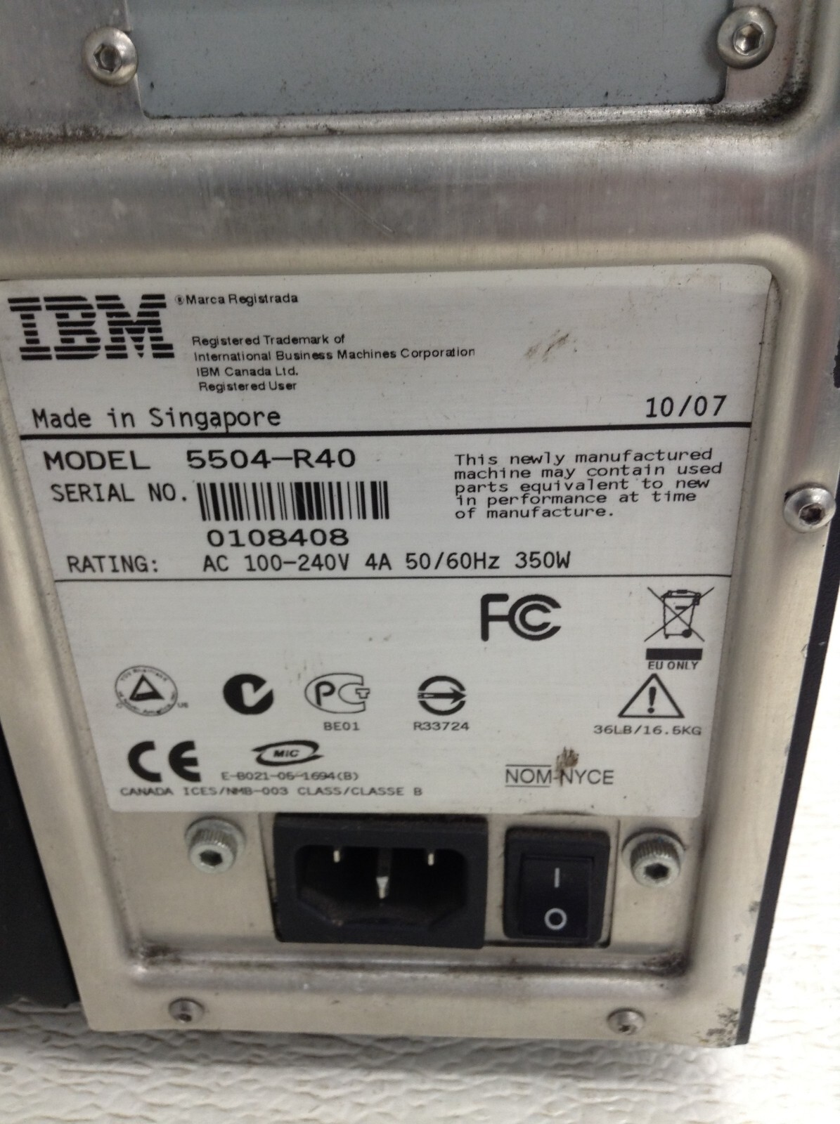 IBM Infoprint 6700 Direct Thermal Label Printer 5504R40 for sale online ...