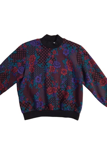 Vintage Floral Flowers Simply Petite by Cricket Lane Womens Sweater | eBay