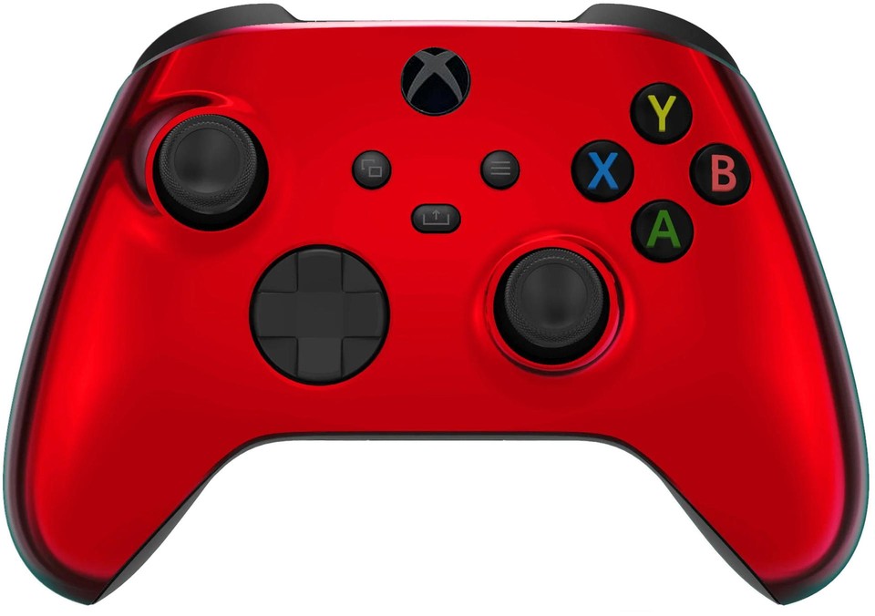 Chrome Red Silent Modz Smart Click Triggers Modded Controller for Xbox ...