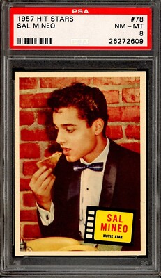 1957 Hit Stars #78 Sal Mineo PSA 8 | eBay