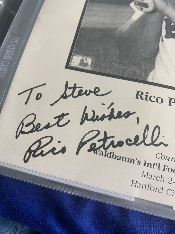 Rico Petrocelli personalized autographed 8 x 10 RED SOX baseball ...