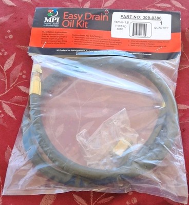 Easy Oil Drain Kit-MPI 309-0380 14mm-1.5 Tread Size NEW | eBay