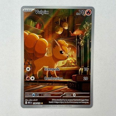 Vulpix 138/132 Mega Evolution Full Art Illustration Rare Pack Fresh NM ...