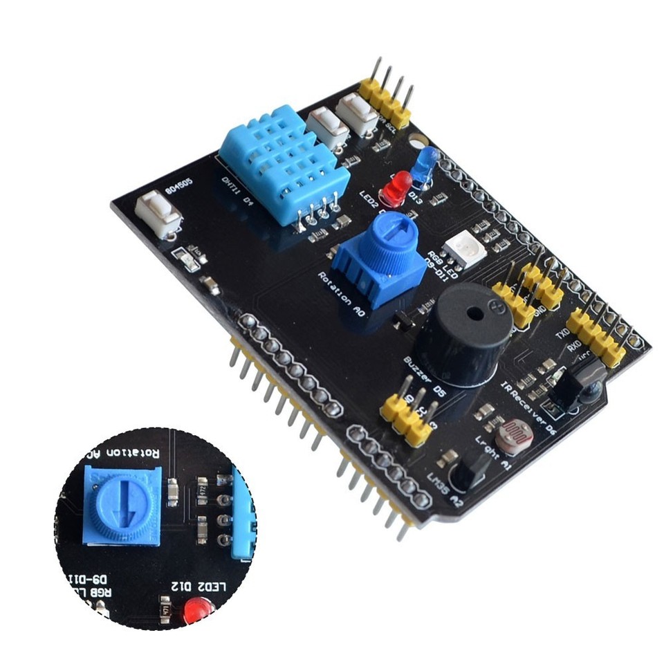 Electronic Experiments 9 In 1 Expansion Board Buzzer Module LED Module ...