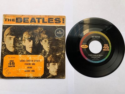 THE BEATLES RARE "QUIERES SABER UN SECRETO" EX 45542 RARE MUSART EP ...