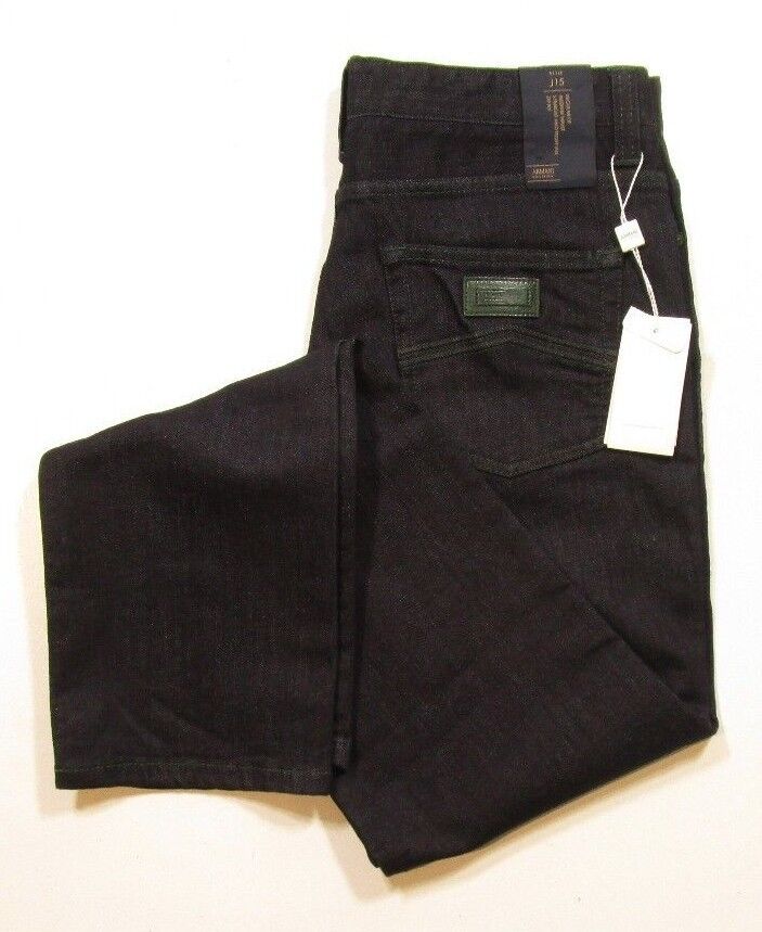 Armani Collezioni Men's J15 Regular Fit Dark Wash Straight Armani Collezioni Men's J15 Regular Fit Dark Wash Straight