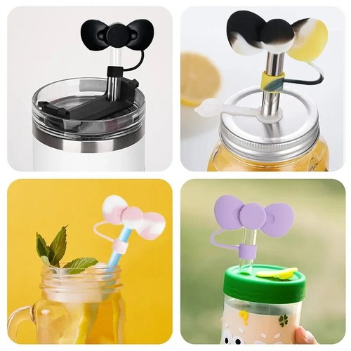 Reusable Straw Protective Head, Water Cup Dustproof Straw Cover GS | eBay