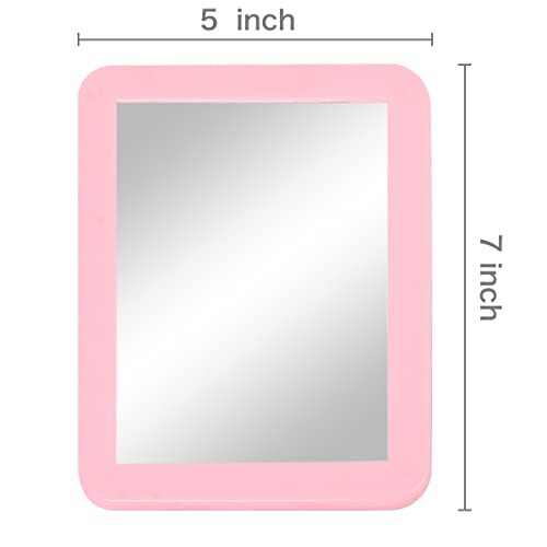 Magnetic Locker Mirror, 5x7 Real Glass Small Mirrors for Locker with ...