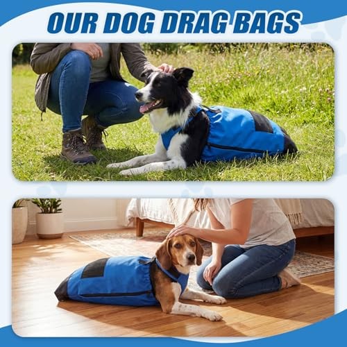 Drag Bags for Paralyzed Dogs & Cats, Adjustable Disabled Pet Mobility ...