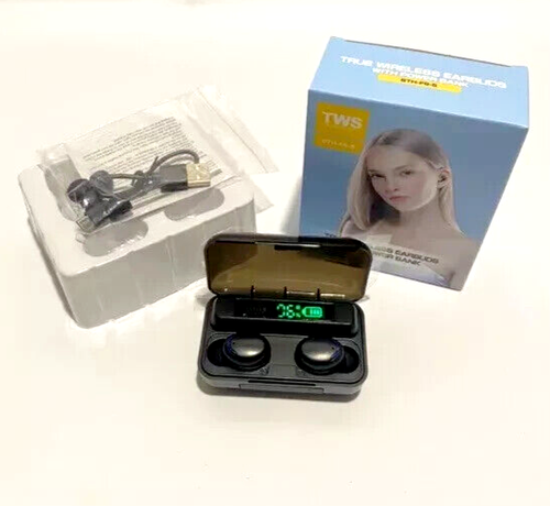 Earbuds TWS V5.3 BTH-F9-5 Stereo True Wireless Earbuds with Power Bank | eBay