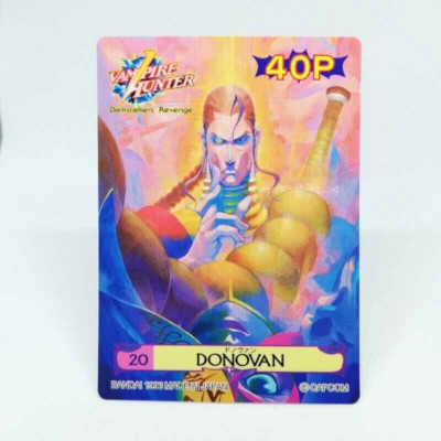 20 Donovan VS Victor Vampire HUNTER SCRASH CARD 1996 BANDAI JAPAN ...