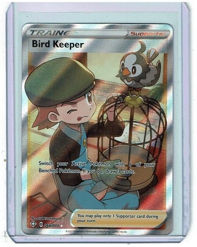 Bird Keeper - Traine - Full Art - Ultra Rare - Pokemon - Shining Fates ...