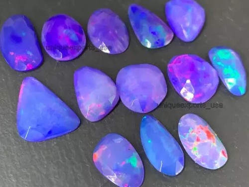 One Side Cut Lot AAA Grade 10 Piece Slice Size Ethiopian Welo Fire Opal ...
